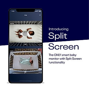 Nanit Pro Smart Baby Monitor & Floor Stand – Wi-Fi HD Video Camera, Sleep Coach and Breathing Motion Tracker, 2-Way Audio, Sound and Motion Alerts, Nightlight and Night Vision, Includes Breathing Band