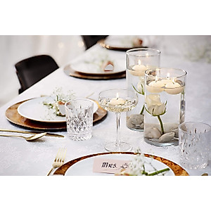 BOLSIUS Unscented Floating Candles - Pure Rich Creamy Ivory, 20 Set - Smokeless, European Quality - Imbue Breathtaking Ambiance for Romantic Wedding Centerpieces, Decorations, Events, Holiday Parties