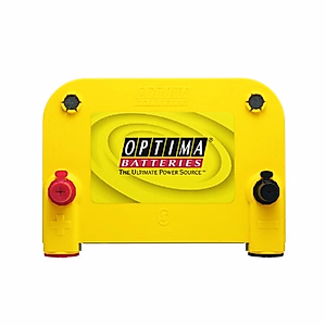 OPTIMA Batteries High Performance D75/25 YellowTop Dual Purpose Sealed AGM Car, Truck and SUV Battery, 620 CCA, Dual Terminal, Maintenance Free, Versitile Mounting