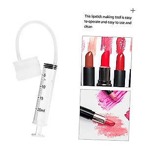 2pcs Lipstick Stripper DIY Kits Tray Mold Silicone Molds Lipstick Demoulder Lipstick Making Kits Lip Balm Stripper Acrylic White Lipstick Making Tool Lip Cream Casting Tool Manual