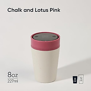 Circular & Co Reusable Coffee Cup - 8oz - 100% Leakproof Travel Mug - Made from Recycled Coffee Cups - Sustainble Insulated Coffee Tumbler - BPA Free - Dishwasher Safe