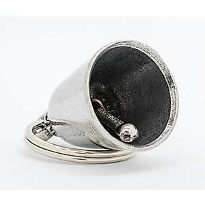 Guardian Bell Guitar Good Luck Bell w/Keyring & Black Velvet Gift Bag | Motorcycle Bell | Lead-Free Pewter | Good Luck Gift to Friends & Family | Bike Bell | Made in USA
