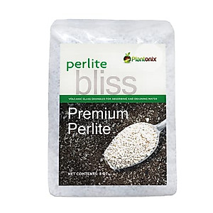 Organic Perlite Bliss - Horticultural Soil Amendment for Healthy Plants and Garden Soil! All Natural Perlite Improves Nutrient Absorption, Root Growth, and Water Drainage! (8 Quarts)