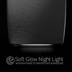 Pure Enrichment HumeXL Ultrasonic Cool Mist Humidifier - Large, Easy-to-Clean 5-Liter/1.3 Gallon Water Tank, Touch-Button Control, High/Low Mist, 2 Independent 360° Mist Nozzles and Night Mode