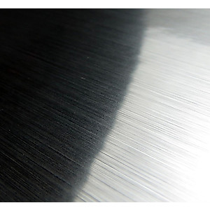 Redodeco Adhesive Metal Look Paper Metallic Peel Stick Paper Film Vinyl Waterproof Anti Greasy Gloss Shelf Liner Sticker for Kitchen Backsplash Dishwasher,15.8inch by 79inch