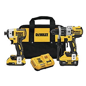 DEWALT 20V MAX* XR Cordless Drill Combo Kit, Hammer Drill & Impact Driver, Power Detect Technology (DCK299D1W1)