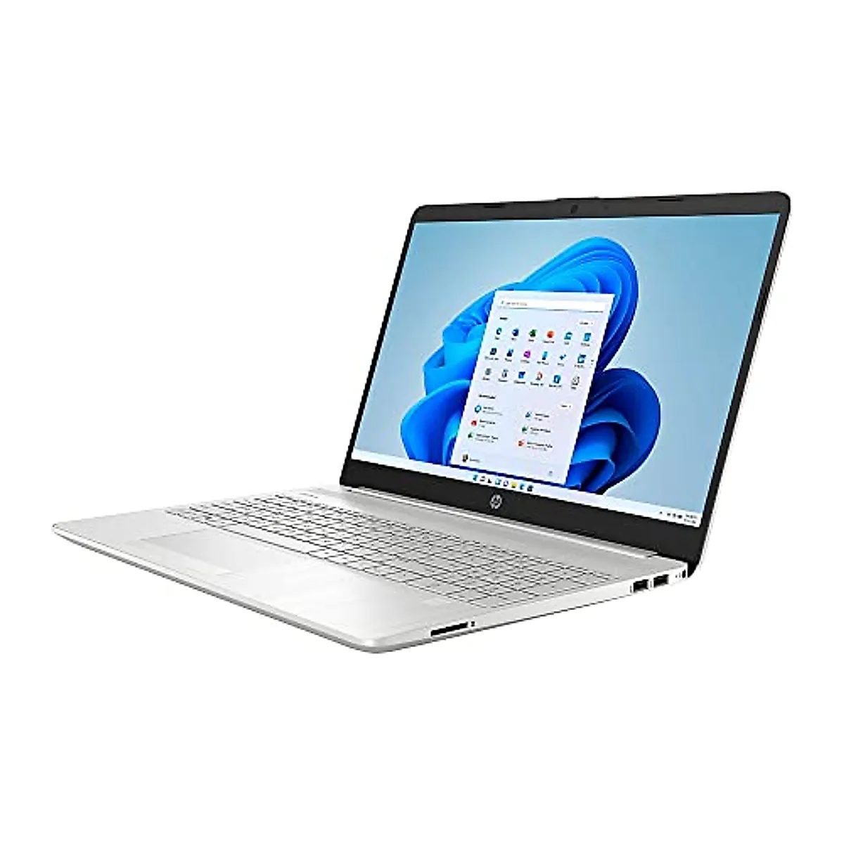 2022 HP 15.6" FHD IPS Laptop Computer, 11th Gen Intel Core i3-1115G4 Processor, 16GB DDR4 RAM, 512GB PCIe SSD, Intel UHD Graphics, HD Webcam, HD Audio, Windows 10 S, Silver, 32GB SnowBell USB Card