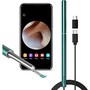 LIYUHOUZUONC Ear Pick K10 USB Visual Ear Pick Wired Smart Spoon 300W Earpick Camera Kit (Color : Green)