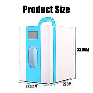 Wgwioo Electric Mini Fridge,10L No Noise Compact Fridge, Portable Mini Fridge, Small Thermoelectric Compact Fridge, for Car Trips Bedroom Office Use,Pink