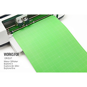 Monicut 12x12 Standardgrip Cutting Mat for Cricut Maker 3/Maker/Explore 3/Air 2/Air/One, 3 Pcs Non-Slip Flexible Green Cutting Mats for Crafts, Quilting, Sewing and all Arts