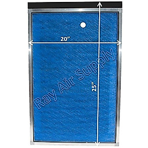 RAYAIR SUPPLY 20x25 Dynamic Air Cleaner Replacement Filter Pads 20X25 Refills (6 Pack)