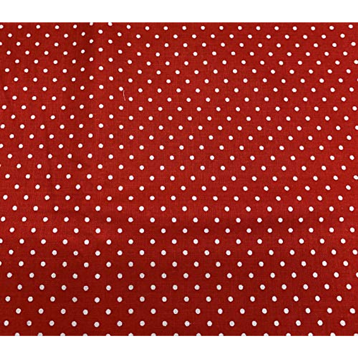 White Swiss Polka Dot On Red - Riley Blake 100% Cotton Fabric