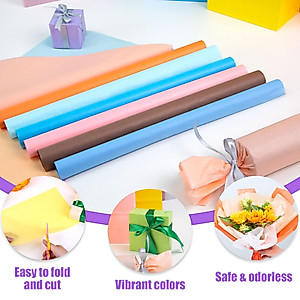 Shindel 120 Sheets Colorful Tissue Paper, Tissue Paper Bulk 20x14 Inch Gift Wrapping Paper for DIY Crafts Gift Box Wrapping 20 Colors