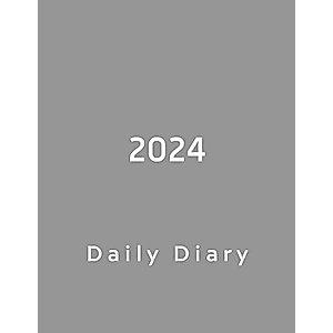 2024 Daily Planner One Page Per Day: 12 Month Organizer, Calendar 12 Months, Jan to Dec 2024, 8.5" x 11", 374 pages