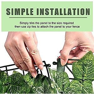 Expandable Faux Privacy Fence Artificial Ivy Rolls Privacy Fence Screen | Artificial Hedges Fence Ivy Vine Leaf Decoration for Outdoor Wall Privacy Screening Garden (Size : 0.5x1m)