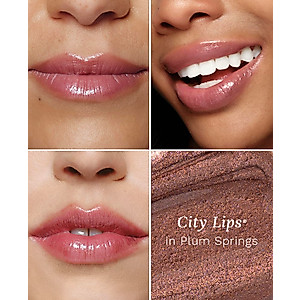 City Beauty City Lips Plumping Lip Gloss Plum Springs - High-Shine Gloss for Fuller, Younger-Looking Lips | Hydrating & Smoothing Lip Treatment Hyaluronic Acid