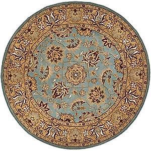 SAFAVIEH Heritage Collection 9' x 12' Blue/Gold HG958A Handmade Traditional Oriental Premium Wool Area Rug