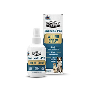 Dr. Pol Incredi-Pol Wound Spray for Dogs, Cats, Horses, and All Animals - Dog Wound Care to Clean Cuts, Scrapes, Hot Spots, and More - Repair Skin and Promote Healing - 3 Fluid Ounces