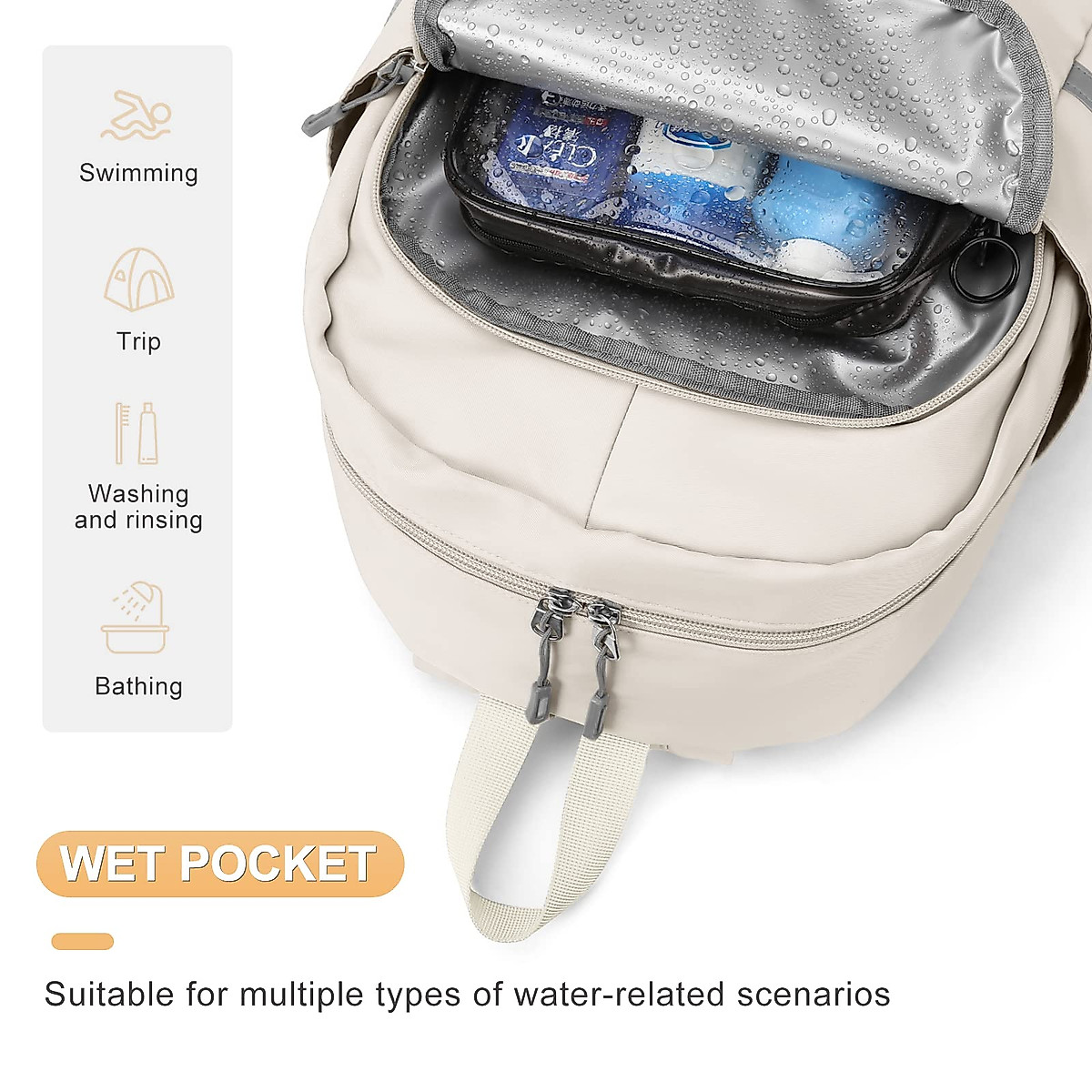 coofay Small Gym Backpack For Women Waterproof Backpack With Shoe Compartment Lightweight Travel Backpack Sports Backpack Large Gym Bag