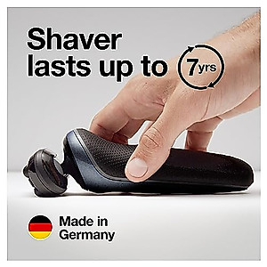 Braun Series 6 6046cs Electric Razor for Men, Wet & Dry, Electric Razor, Rechargeable, Cordless Foil Shaver with Charging Stand, Travel Case and Precision Trimmer, Black