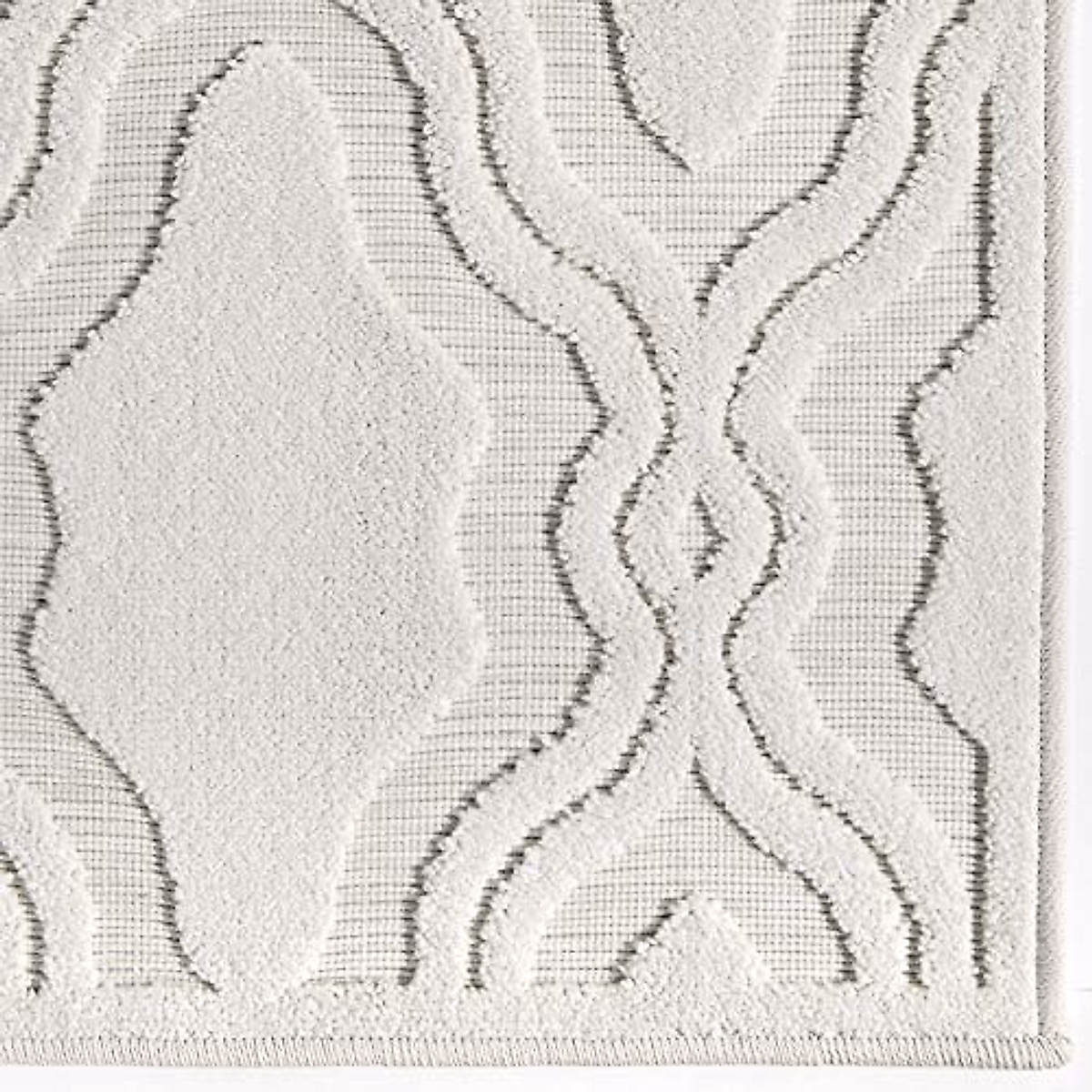 My Texas House by Orian Indoor/Outdoor Cotton Blossom Runner, 1'11" x 7'6", Natural