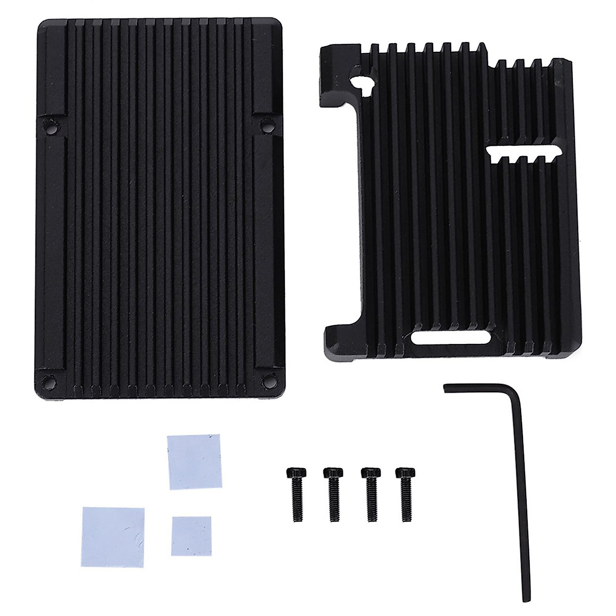 3 Model 2b/3b+ Aluminum Case RPI 3 Metal Shell Black Box for RPI