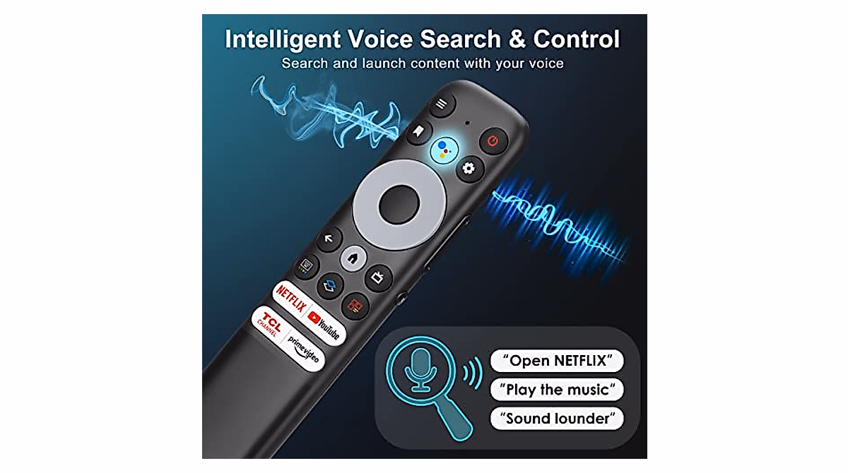 RC902N FMR1 Remote Control for TCL TV Voice Remote,Replacement for TCL ...