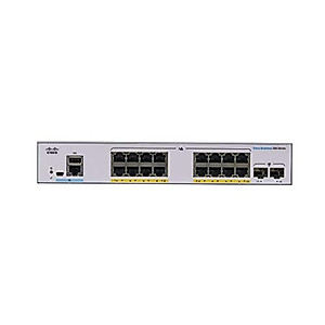 Cisco Business CBS350-16FP-2G Managed Switch | 16 Port GE | Full PoE | 2x1G SFP | Limited Lifetime Protection (CBS350-16FP-2G)