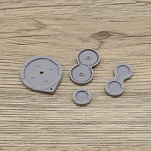 The Lord of the Tools Set of 23 Button Kit Compatible with Gameboy Advance SP Handheld Game Console A B L R Button Replacement Repair Accessory Grey