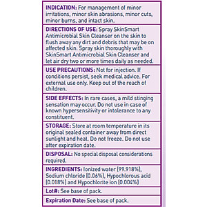 SkinSmart Nipple Relief Spray for Breastfeeding, Naturally Soothing, Lanolin-Free, Made with 100% Natural Ingredients (HOCL), 8 ounce Spray