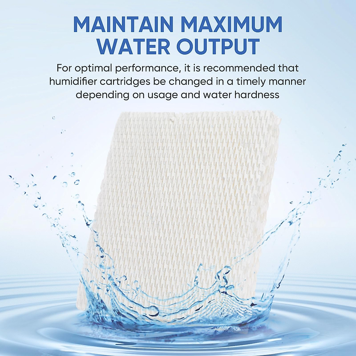 BIHARNT 6 Pack Filter T HFT600 Humidifier Wicking Filters for Honeywell HEV615 HEV620 Series Tower Humidifier (White)