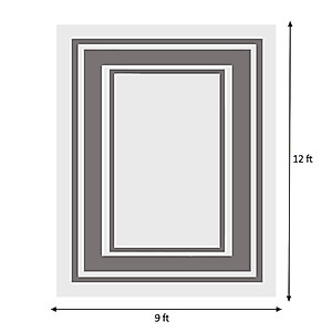 RURALITY Outdoor Rug 9x12 Waterproof for Patio Clearance,Large Plastic Straw Mat for Camping,Porch,RV,Reversible, Light Coffee