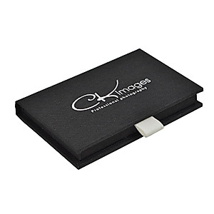 Custom Linen Flash Drive case with Personalized Logo for Wedding Photographer Client Gift, Wedding Photography Packaging (No Logo Imprint)