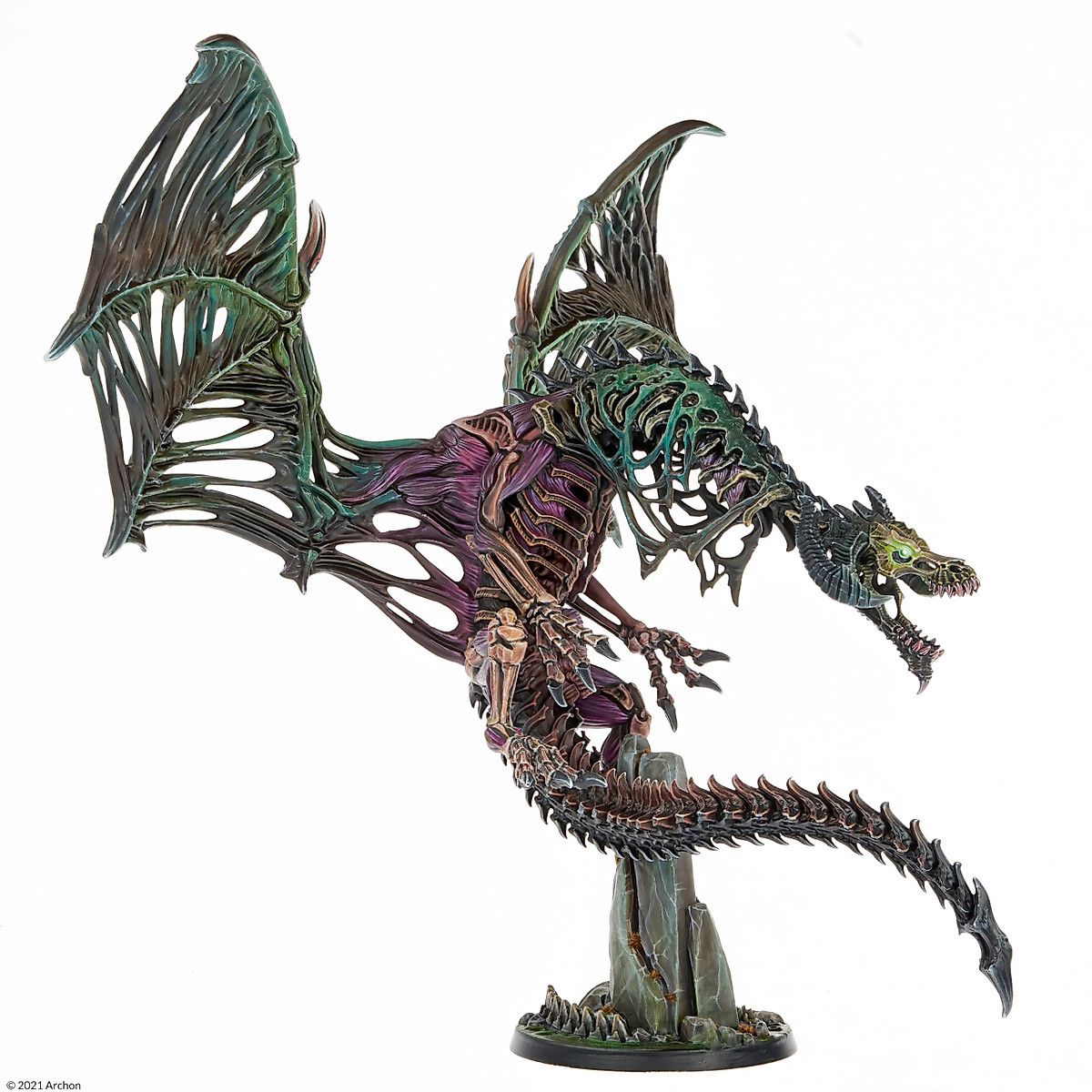 Archon Studio Dungeons & Lasers Miniatures – Thall The Defiler – 1 Piece 155mm Unpainted Unassembled Designed for Dungeons & Lasers,ARCDNL0012