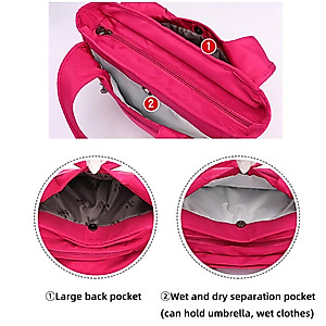 MINTEGRA Nylon Women Fashion Large Tote Shoulder Handbag Waterproof Work Bag Functional Clinical Bag