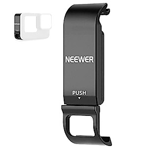 Neewer Protective Cover Replacement Door Compatible with GoPro Hero 10/Hero 9 Black, Battery Charging Door Vlog Accessory Compatible with GoPro 10 9 Action Camera - ST19