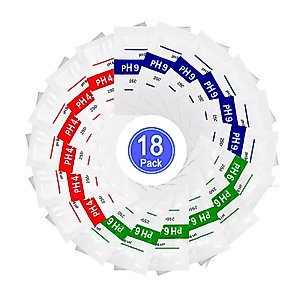 DuvinDD 18 Pack pH Buffer Solution Powder for Precise pH of pH Meter, pH Calibration Solution Powder Packets pH 6.86/4.01/9.18