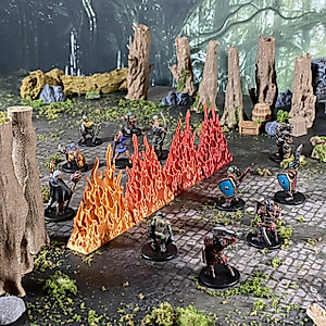 Extruded Gaming Fire and Ice Wall Spells