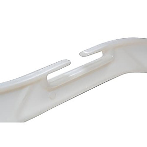 NAHANCO 1500RCHU Plastic Suit Hanger with Metal Swivel Hook and Pinch Clips, Heavy Weight, 17", White (Pack of 25)