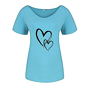 Loose Women's T-Shirt Fashion Short-Sleeved,Warehouse Purse,Warehouse Warehouse Deals,Customer Return pallets,Womens Sales Today Clearance,Clearance Womens Shirts,Clothing for Sale