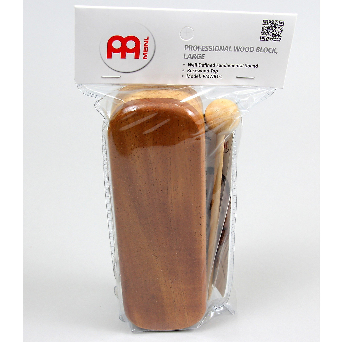 Meinl Percussion PMWB1-M Medium Professional Wood Block, Natural Finish