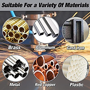 5 Piece NPT Thread Forming Taps, Pipe Taps Set, High-speed Steel Drill Bits for Cleaning or Re-thread Damaged or Jam Pipe Threads, Size 1/8", 1/4", 3/8", 1/2", 3/4" in Storage Box