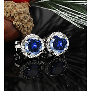 Jstyle 8Pairs Clip On Earrings for Women Halo Cubic Zirconia Opal Simulated Pearl Knot Non Pierced Clip Earrings Set Silver Tone