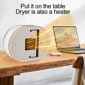 Portable Clothes Dryer, Portable Dryer For Apartment Home Travel RV Dorm, Compact Foldable Mini Dryer Machine For Clothes, Underwear, Baby Clothes, Timer Function, LED UV, Hanger, Light Strip, Beige