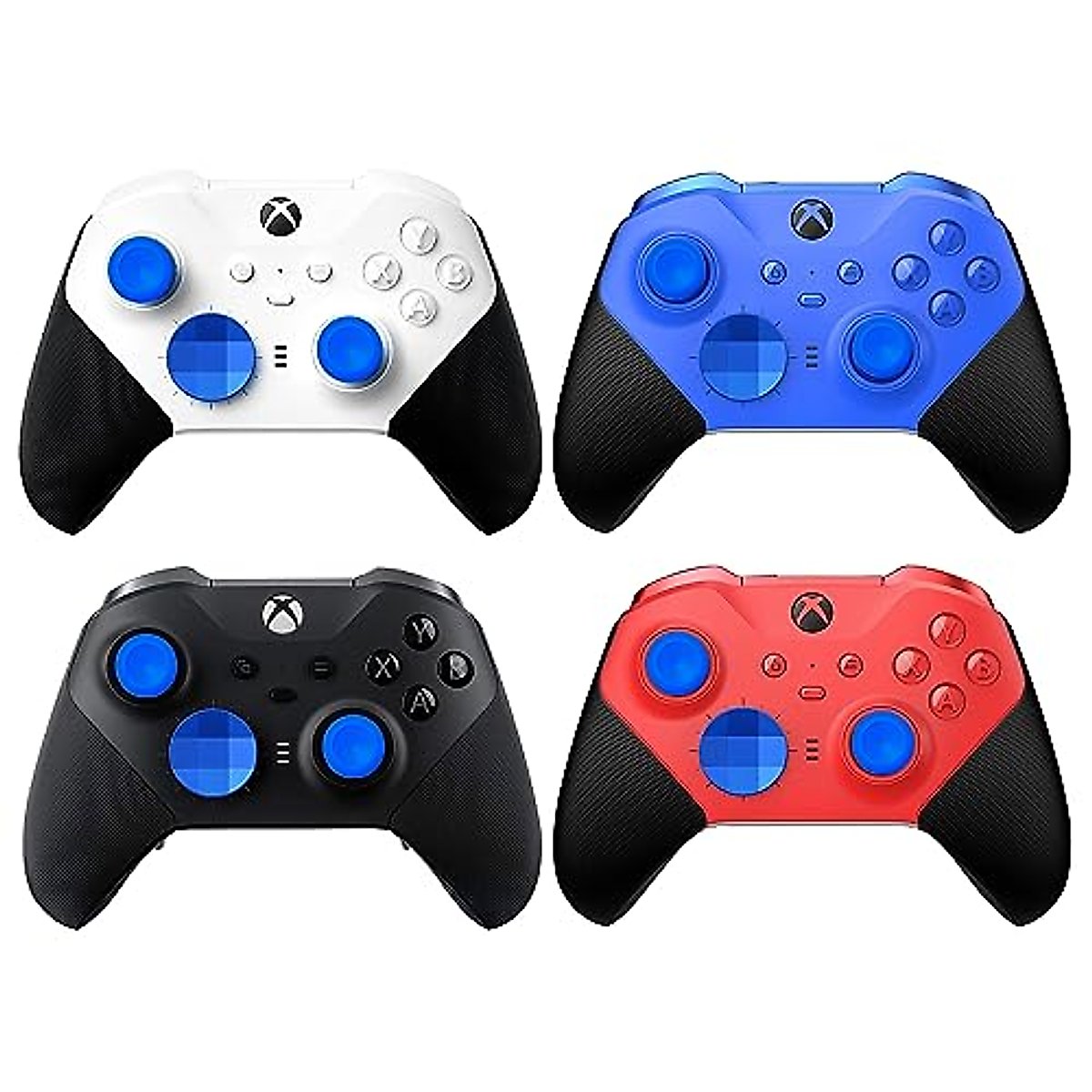 13 in 1 Magnetic Thumbsticks Analog Sticks Replacement Joystick Parts Repair Accessories Kit Component Set with 4 Paddles, 2 D-Pads, 1 Tool for Xbox Elite Series 2 and Core Controller