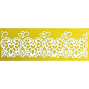 Global Sugar Art Hearts Embrace Silicone Lace Mat by Chef Alan Tetreault