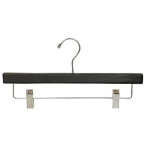 Only Hangers Black Wooden Pant/Skirt Hanger (Pack of 25)