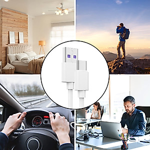 USB Type C Cable [4 Pack 3+3+6+6FT] 5A Fast Charging Data Cable, USB A to Type C Charger Cord for Samsung Galaxy S23 S22 S21 S20 S10 Plus Note 10 LG Google Pixel Moto etc