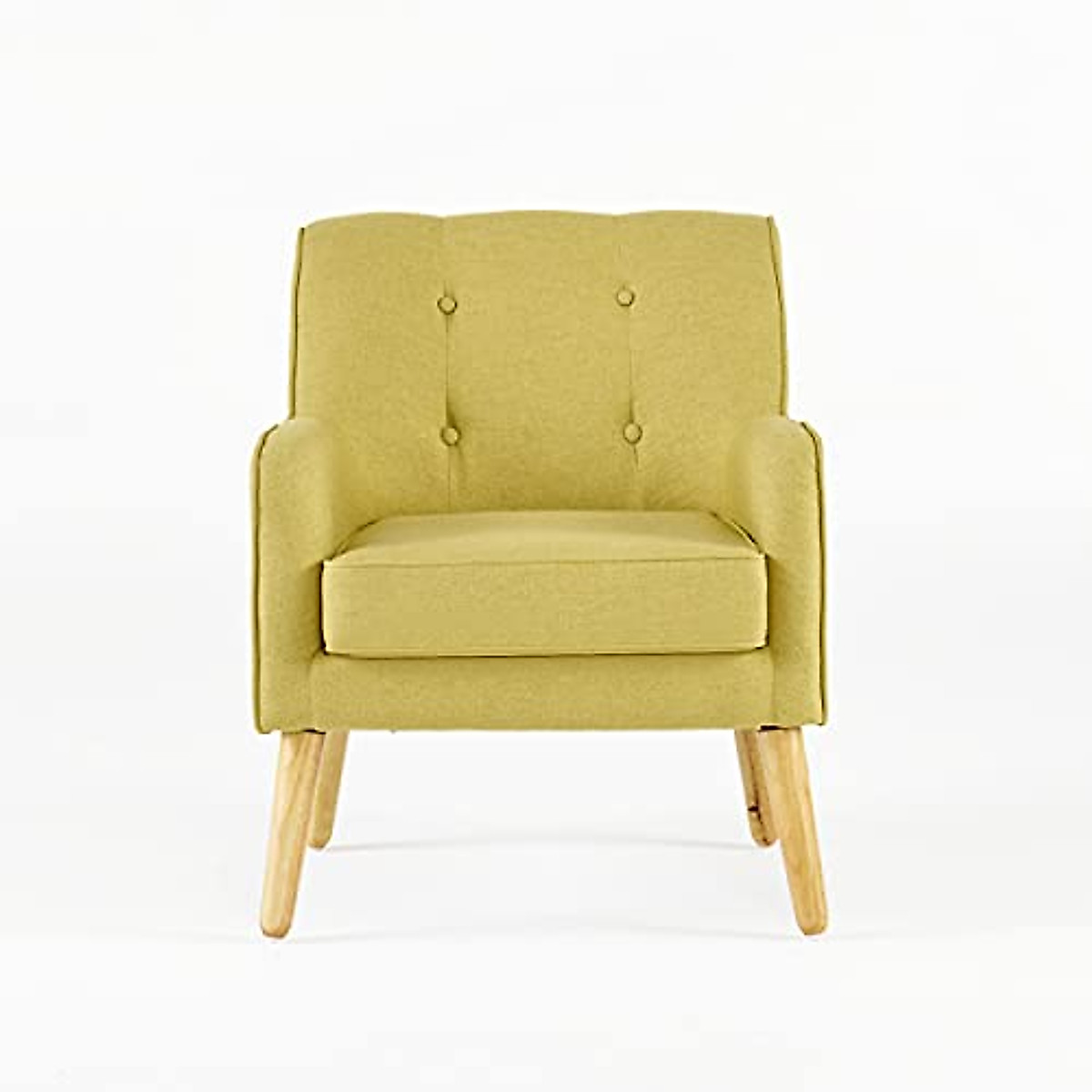 Christopher Knight Home Felicity Mid-Century Fabric Arm Chair, Wasabi