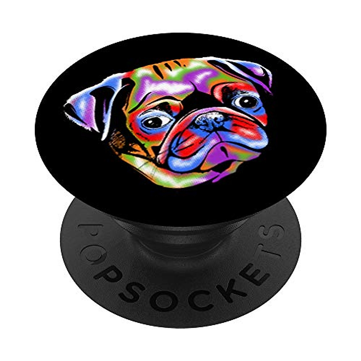 Pug Cool Pop Art Dog PopSockets PopGrip: Swappable Grip for Phones & Tablets
